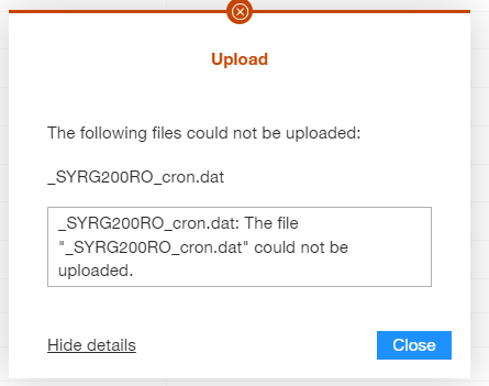 Solved: Unable to load/copy .dat file with size more than 100MB into Viya4 - SAS Support Communities