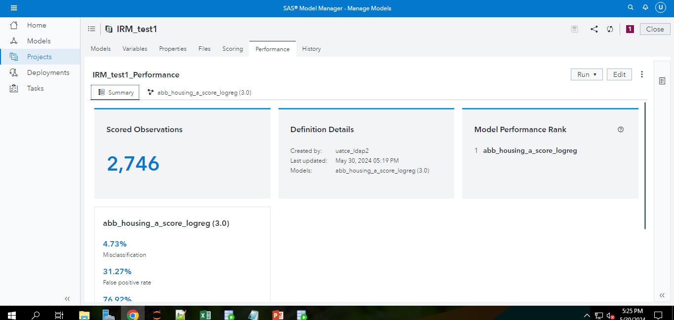 SAS Model Manager performance monitoring report show ROC but does not ... - SAS Support Communities
