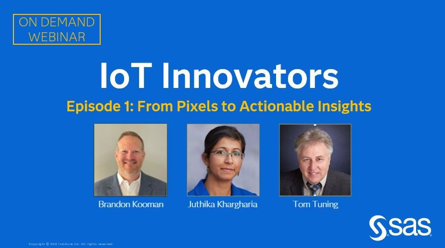 Watch Our New Streaming Analytics Web Series: IoT Innovators from the ...