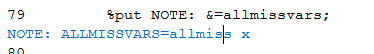 Solved: How to find out if all the values of a variable (numeric or character)... - SAS Support ...