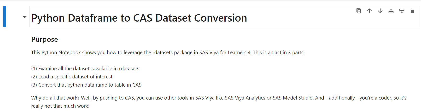 Unlock 2200+ datasets in SAS Viya for Learners 4 using the rdatasets P ...