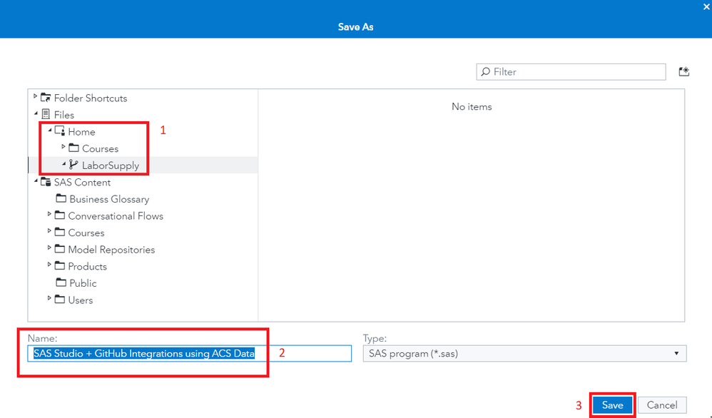 GitHub + SAS Studio Integration in SAS Viya for Learners 4 (VFL4) - SAS Support Communities