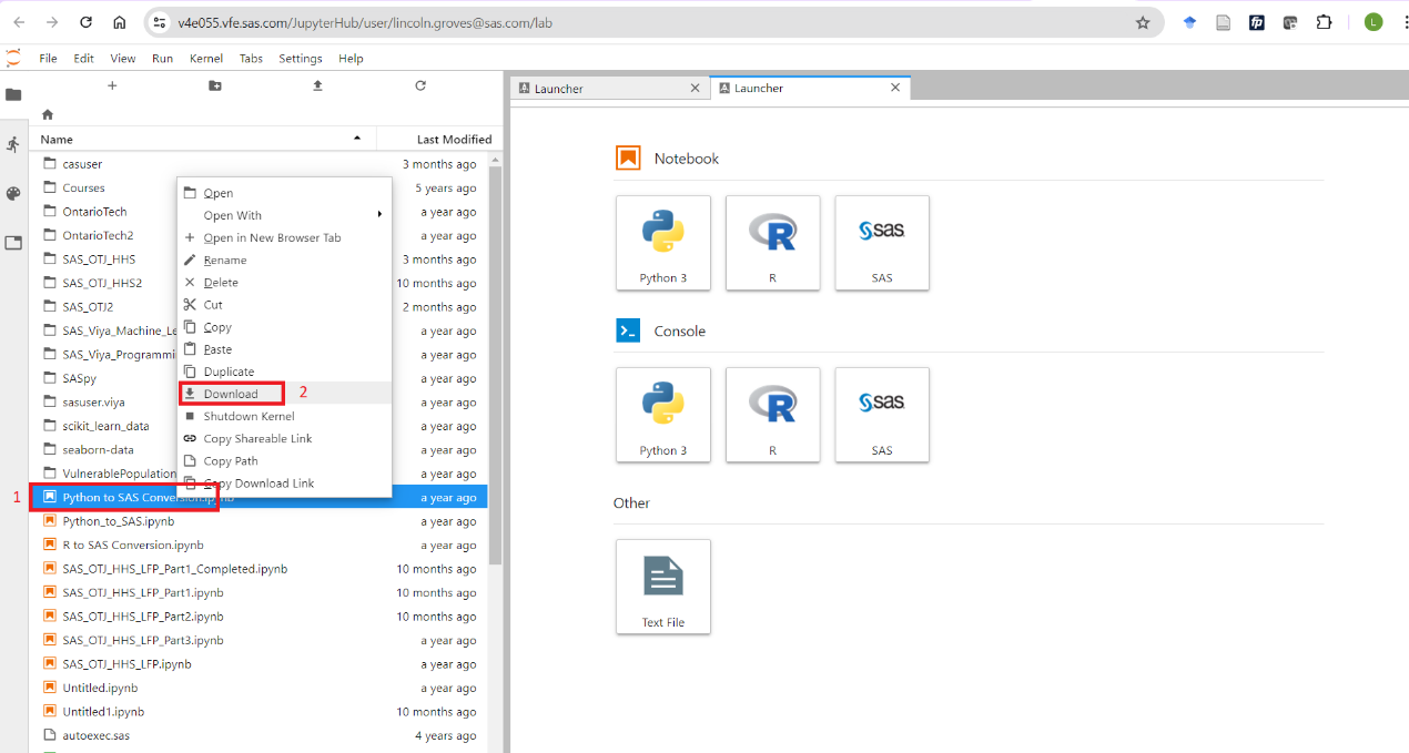 Transferring content from SAS Viya for Learners 3.5 to 4: Welcome to T ...