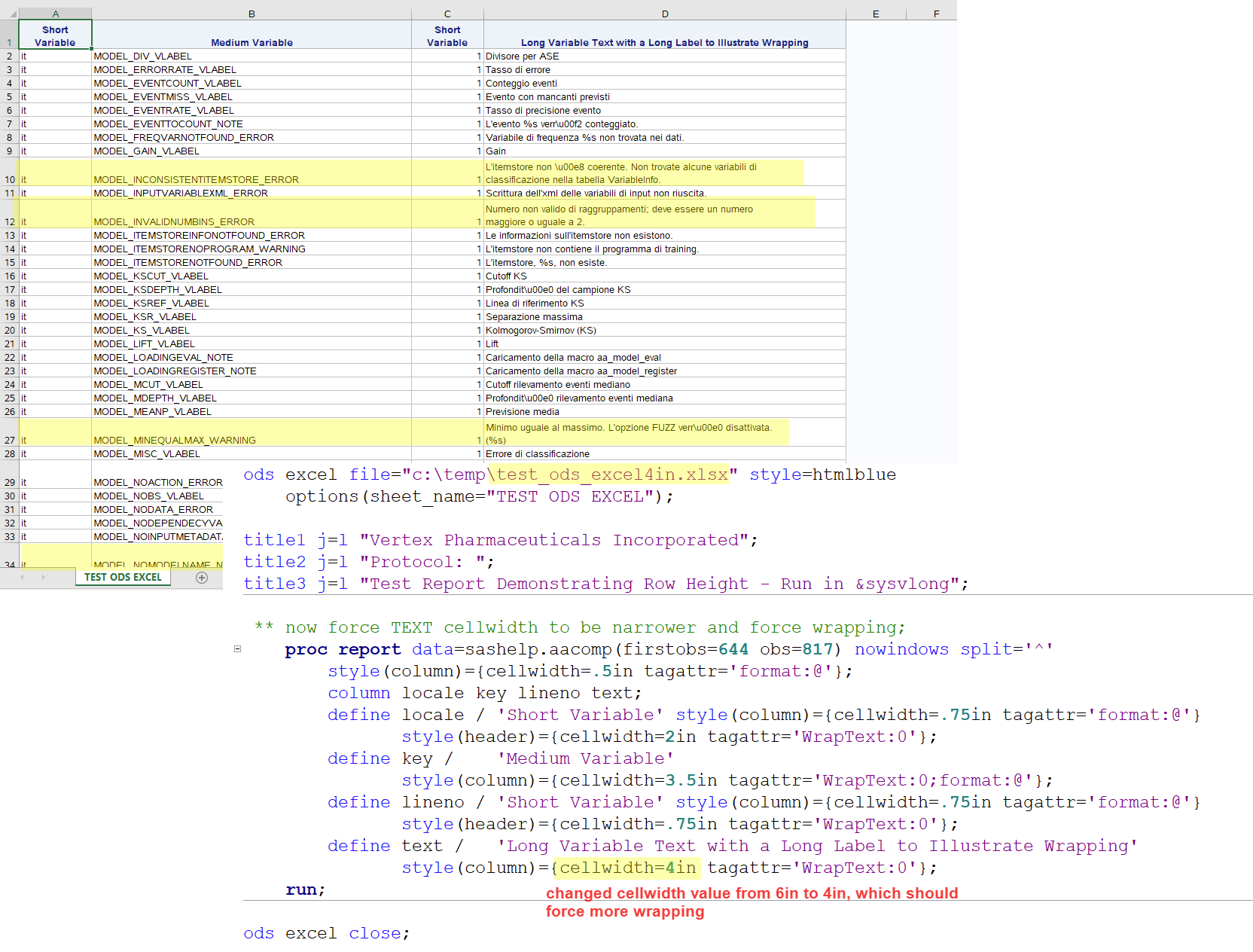 Solved Ods Excel Wont Automatically Adjust Row Height Sas Support