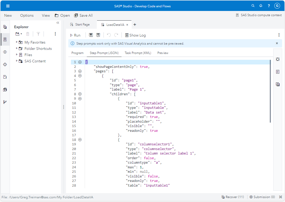 Using Jobs to Load Data in SAS Visual Analytics