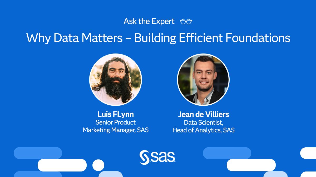 ModelOps: Why Data Matters – Building Efficient Foundations Q&A, Slide... - SAS Support Communities