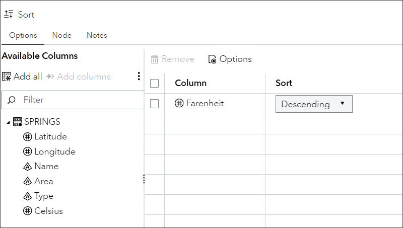Manipulating Data in SAS Studio Flows Part 2: Sorting Data