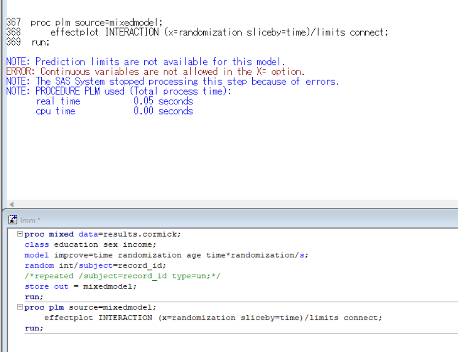 Trying To Recreate Linear Mixed Models And Corresponding Graphs In Sas Sas Support Communities