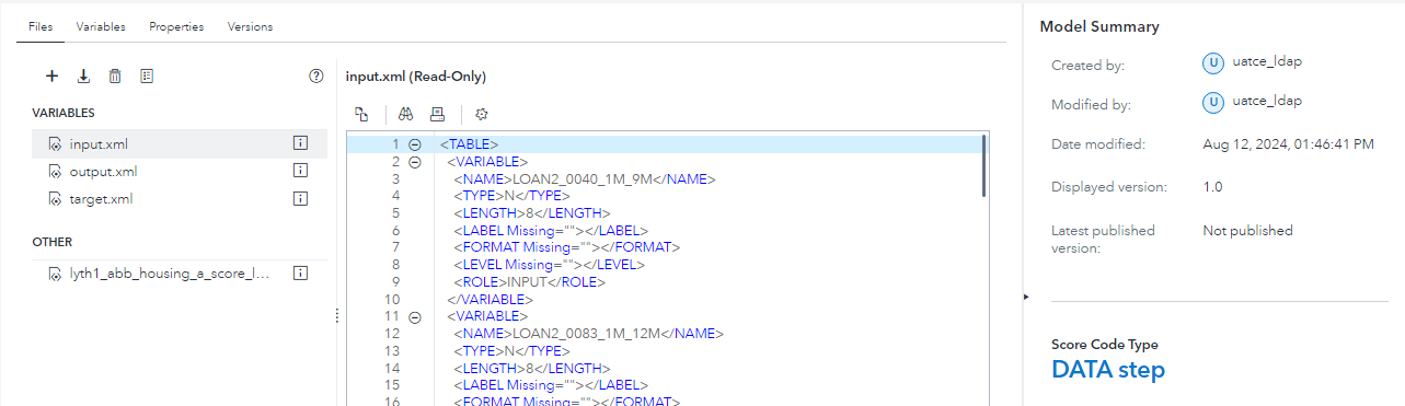 Import model in Sas Model Manager with PMML and get error missing scor... - SAS Support Communities