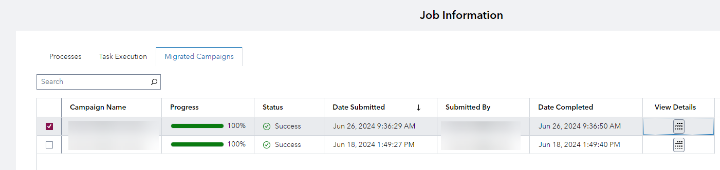 Using the Job Information Monitor in SAS Customer Intelligence 360