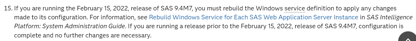Solved: Software Update on SAS 9.4 M7 to SAS 9.4 M8 - SAS Support Communities